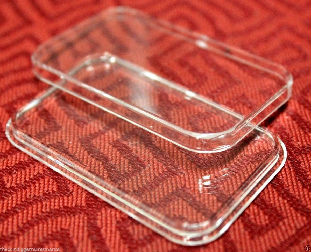1oz Silver Bars Single Row Storage Box Holder Guardhouse & 25 Bar Caps ...