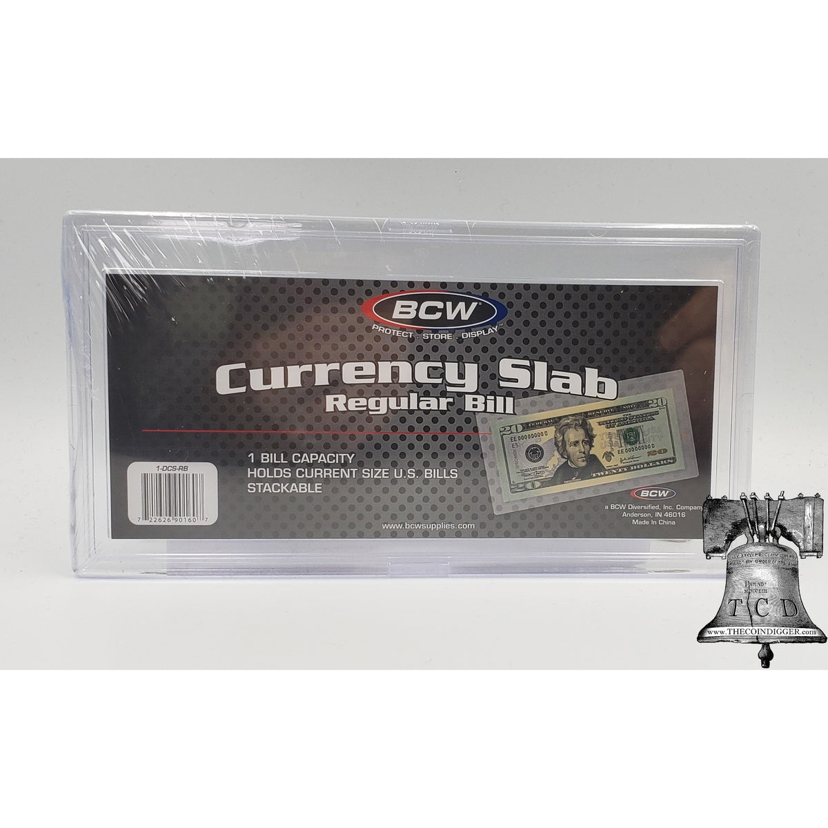BCW Deluxe Currency Slab Dollar Bill Case Regular Banknote Size Archiv ...
