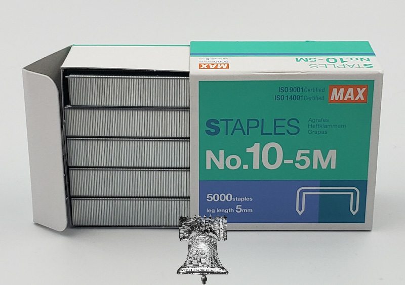 MAX Staple Mini 5000 10-5M Staples Coin Holder For Clinch Stapler HD10 ...