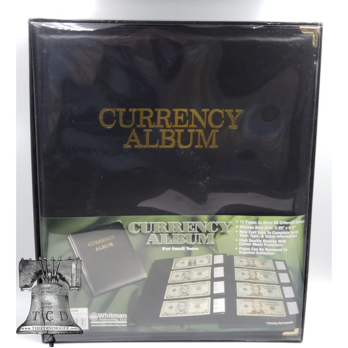 Deluxe Currency Album Small Banknote Binder 4 Pocket Page Holder Stora ...