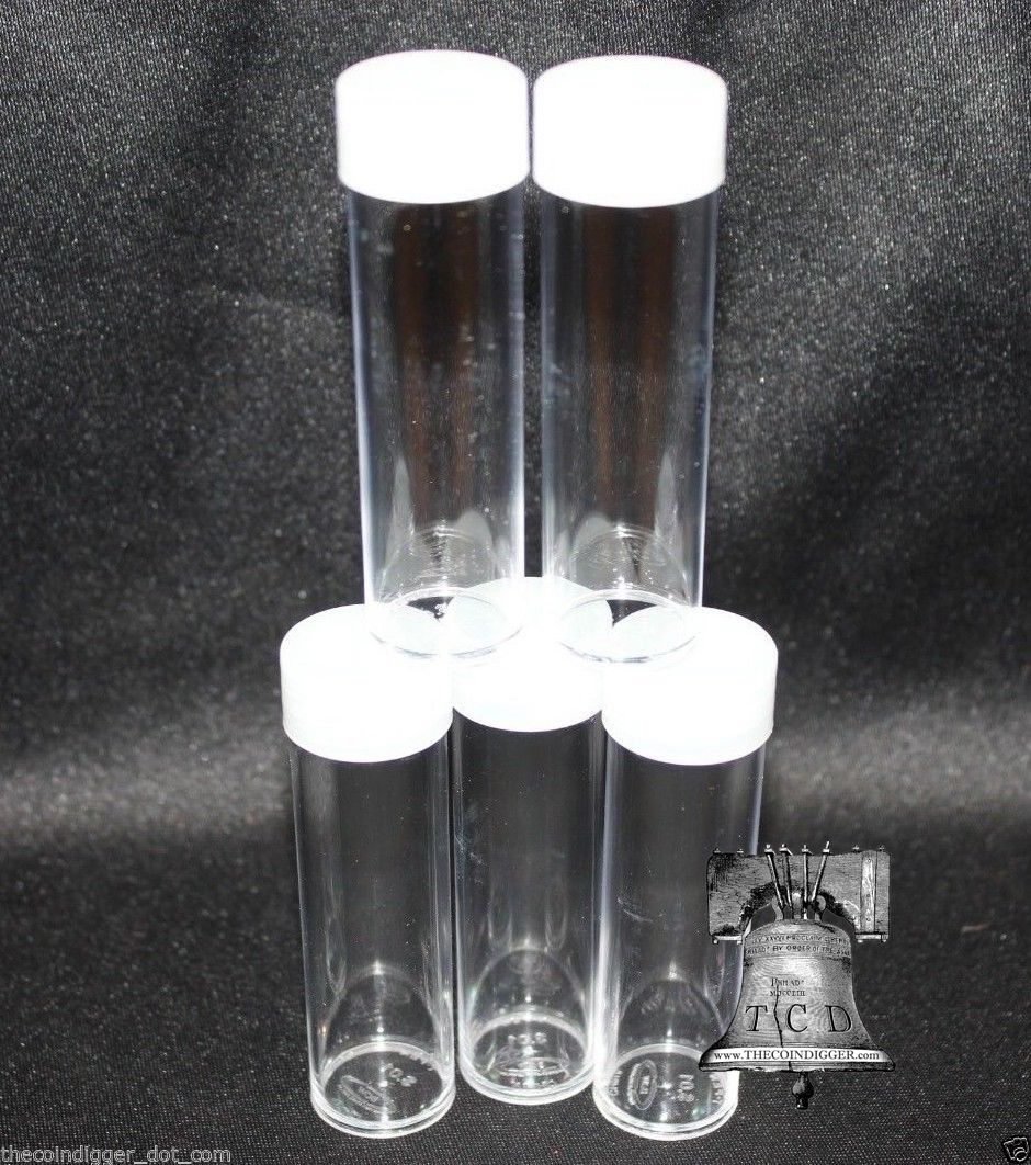 BCW Coin Holder Tube Plastic Storage Tubes Screw Cap – The Coin Digger